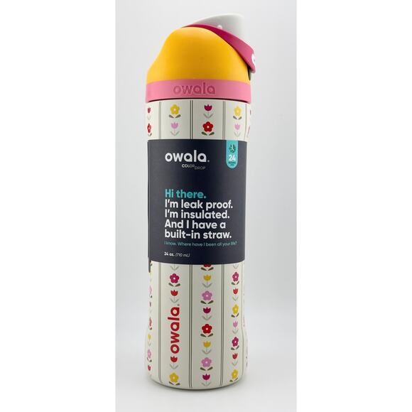 owala | Dining | Owala Color Drop Flower Crown 24oz Freesip New | Poshmark